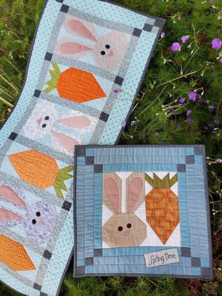 bunny pattern quilt